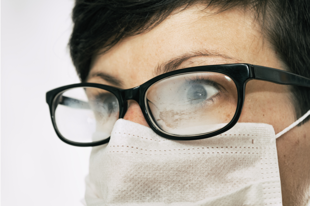 Sick of your glasses fogging up with your face mask? - We Fix Eyes